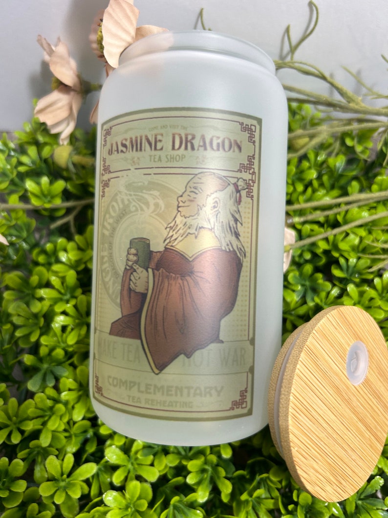 Uncle Iroh. Avatar the Last Air Bender Merch. Frosted Glass Cup. Gifts ...