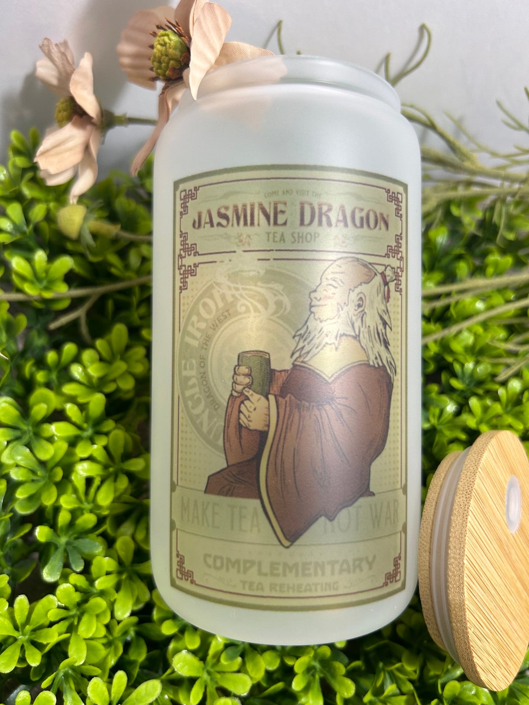 Uncle Iroh. Avatar the Last Air Bender Merch. Frosted Glass Cup. Gifts ...