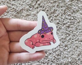 Wizard Frog Sticker - Etsy