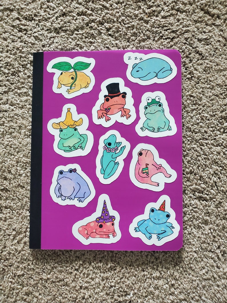 Juice Box Frog Sticker - Etsy