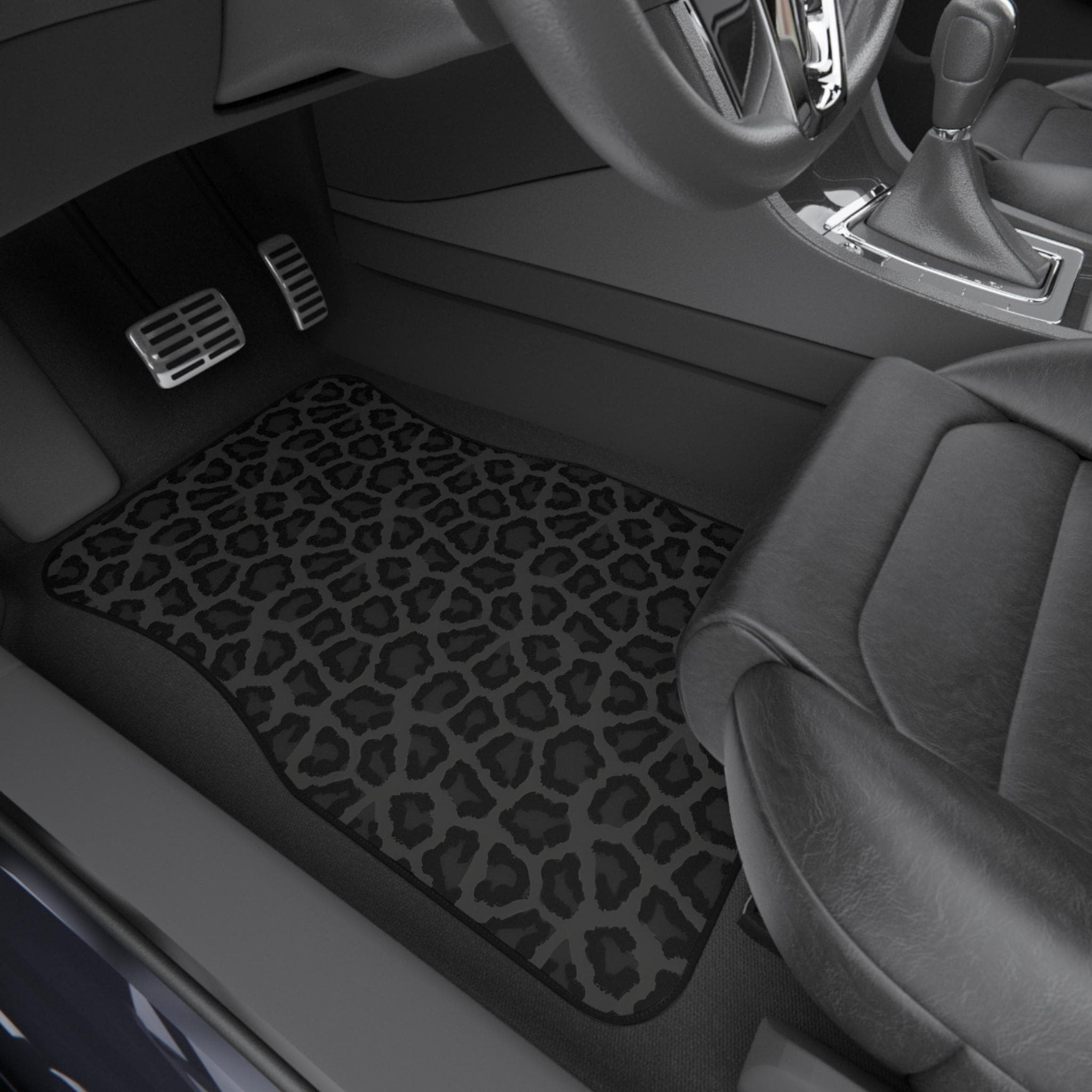 Leopard car mats store