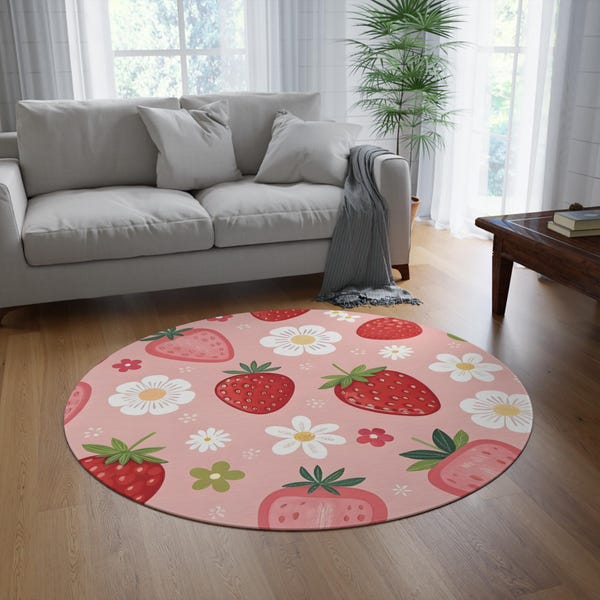 Strawberry Rug - Etsy