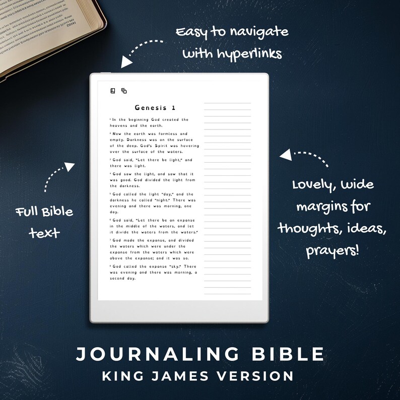 Dyslexia-friendly Digital Bible PDF for Remarkable & Kindle Scribe ...