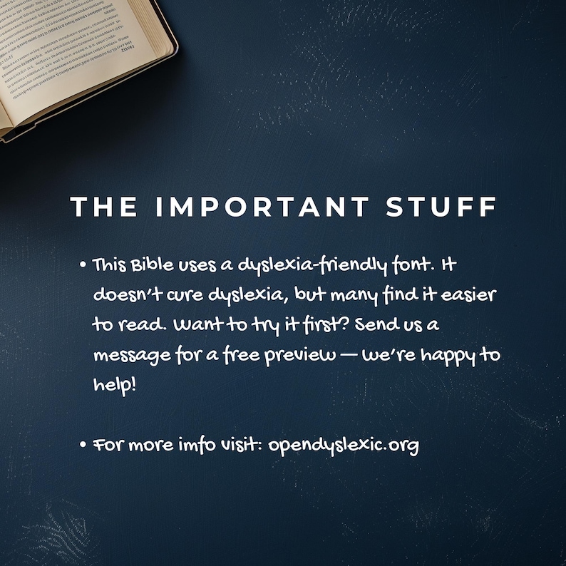 Dyslexia-friendly Digital Bible PDF for Remarkable & Kindle Scribe ...