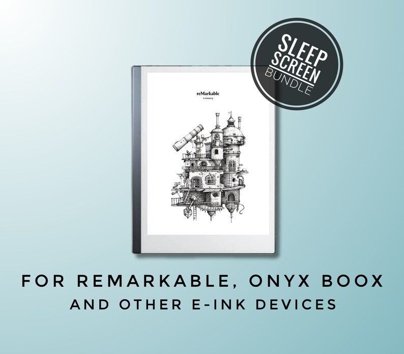 Screensavers for Remarkable, Rm2, Onyx Boox - 24 Images Bundle - Custom ...