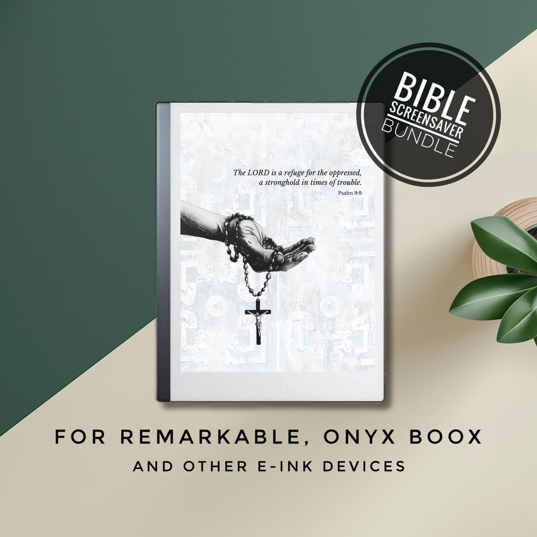 Screensavers for Remarkable, Rm2, Onyx Boox - Bible Verse Bundle ...