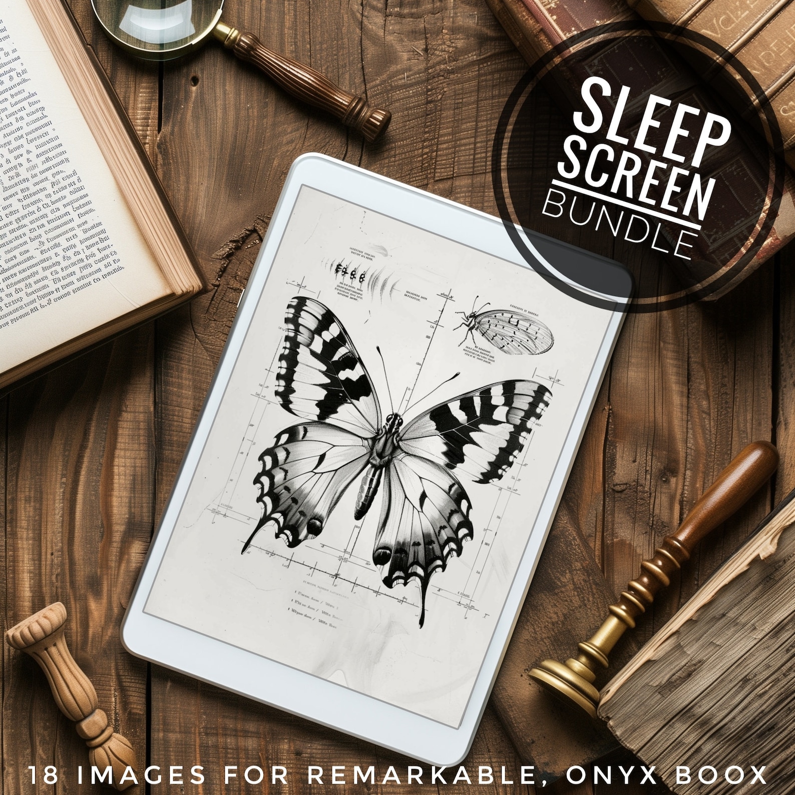Screensavers for Remarkable, Rm2, Onyx Boox - 18 Images Bundle - Custom ...
