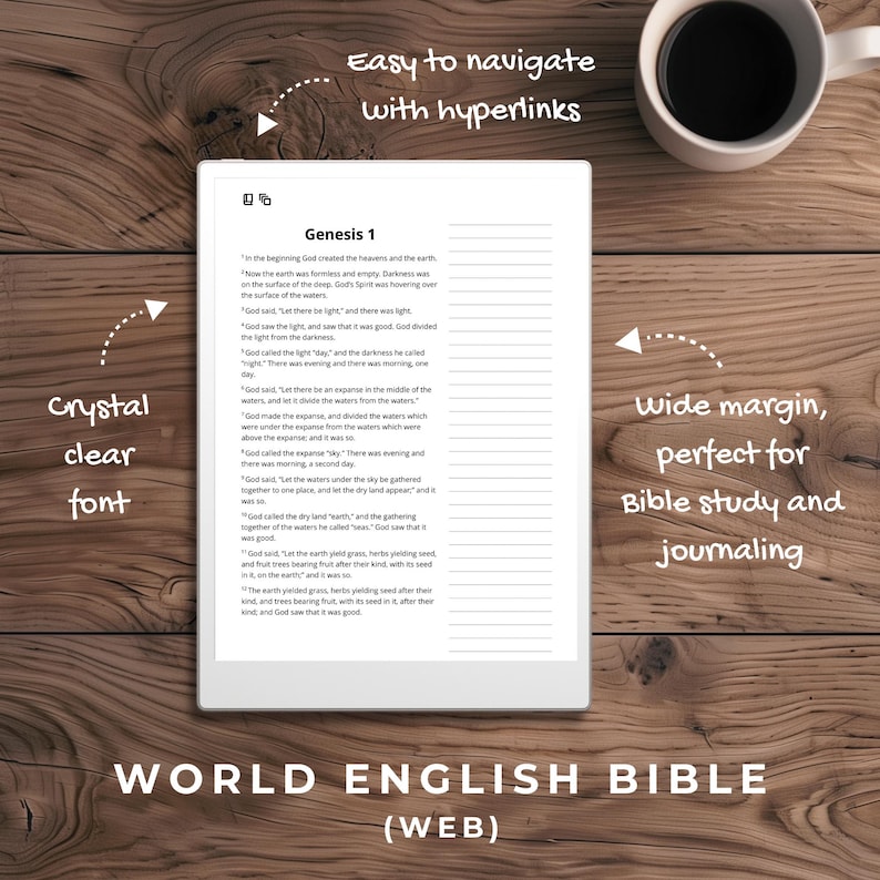 WEB Journaling Bible – Digital PDF Edition – for Remarkable Paper Pro ...