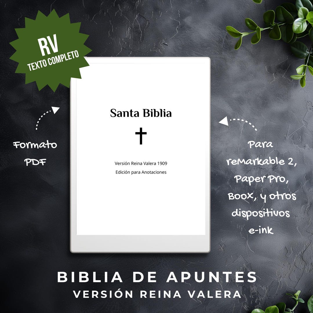 Biblia Reina Valera De Apuntes – Edición Digital En PDF – RVR 1909 ...