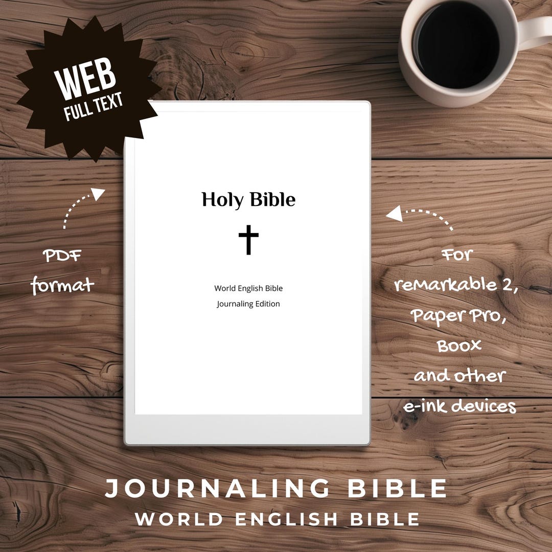 WEB Journaling Bible – Digital PDF Edition – for Remarkable Paper Pro ...