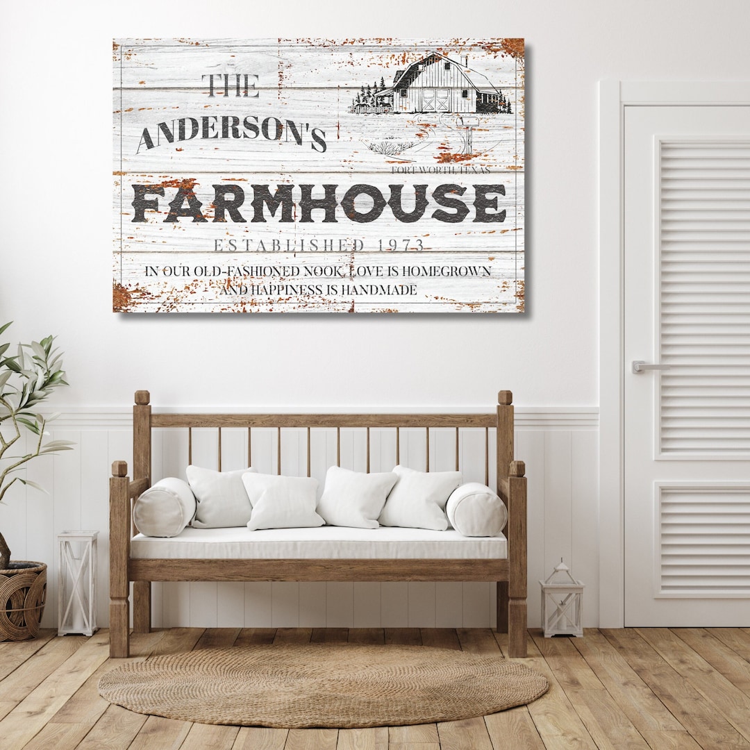 Family Name Sign,farmstead Sign,homestead Sign,custom Farm Sign ...