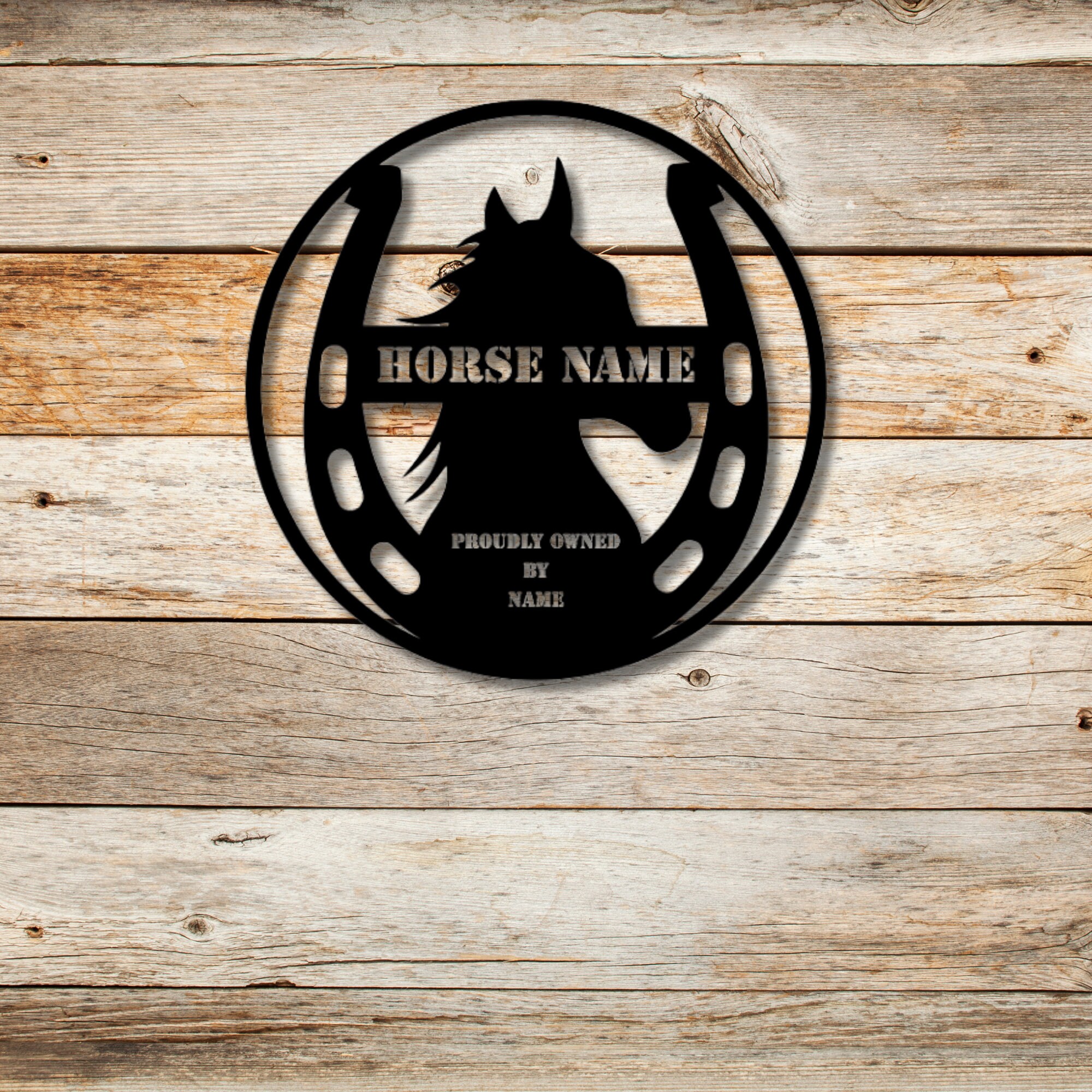 Horse Stall Sign Personalized Horse Stall Name Plate Horse Name Sign ...