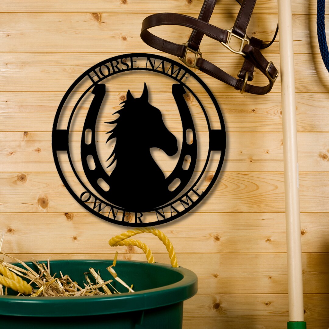 Horse Stall Sign Personalized Horse Stall Name Plate Horse - Etsy