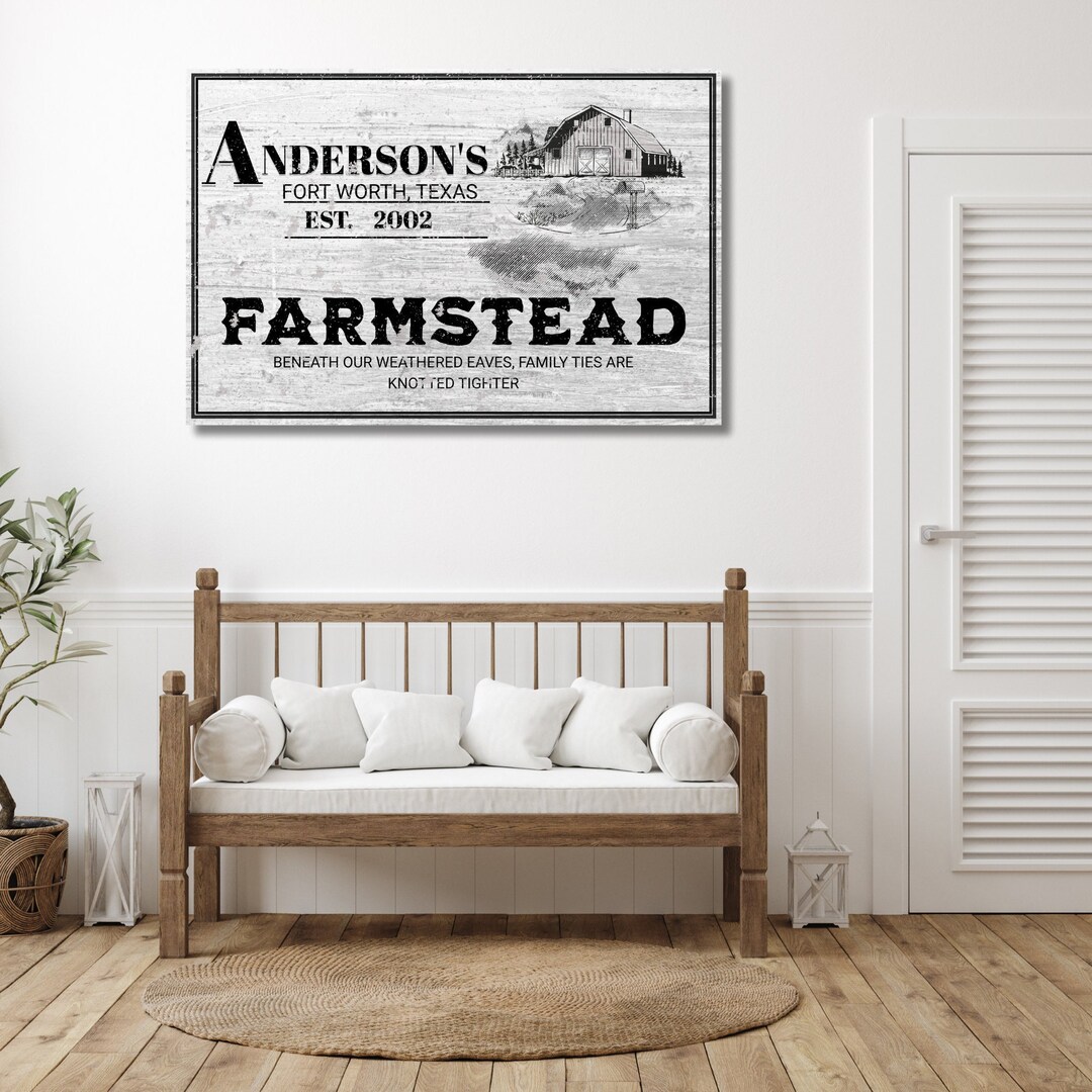 Family Name Sign,farmstead Sign,homestead Sign,custom Farm Sign ...