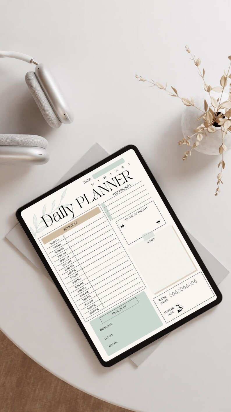 Digital Daily Planner - Etsy