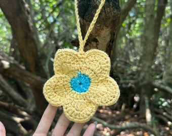 Cute Flower Bag Charm Pouch, Bag Chain , Gift for Friends, Crochet ...
