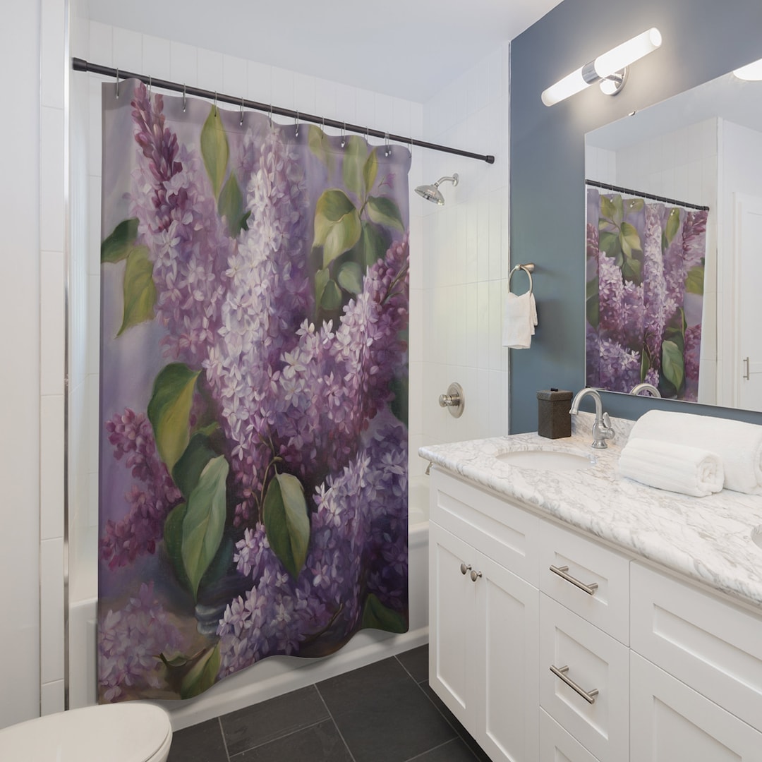 Lilac Shower Curtain - Etsy