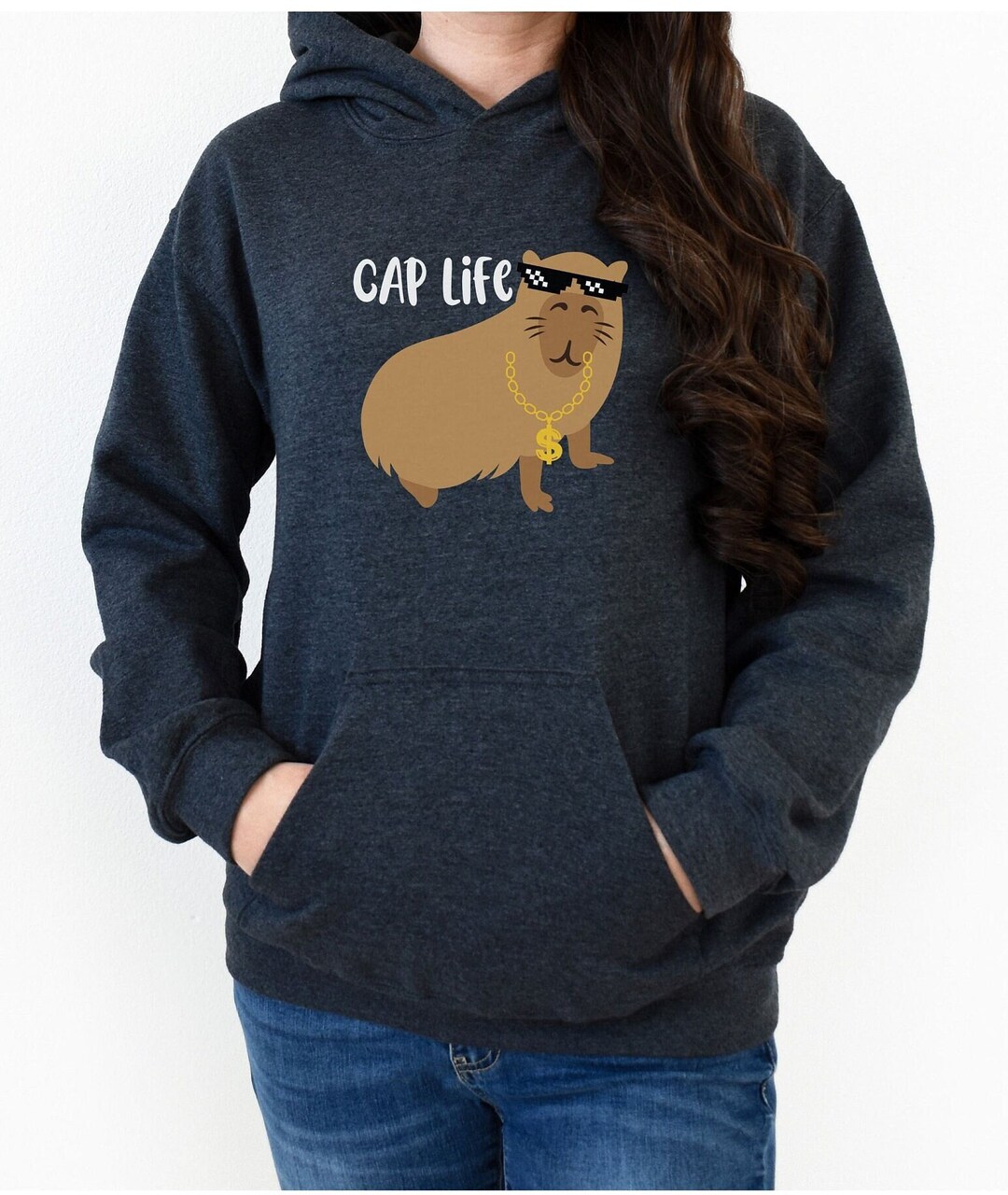 Capybara Hoodie in Adult Sizes. Hoodie Sweatshirt for the Capybara ...