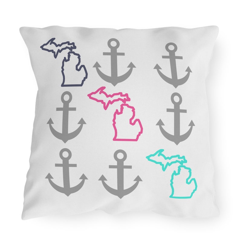 Cute Michigan Outdoor Pillows for Porch, Porch Swing, Patio, Backyard ...