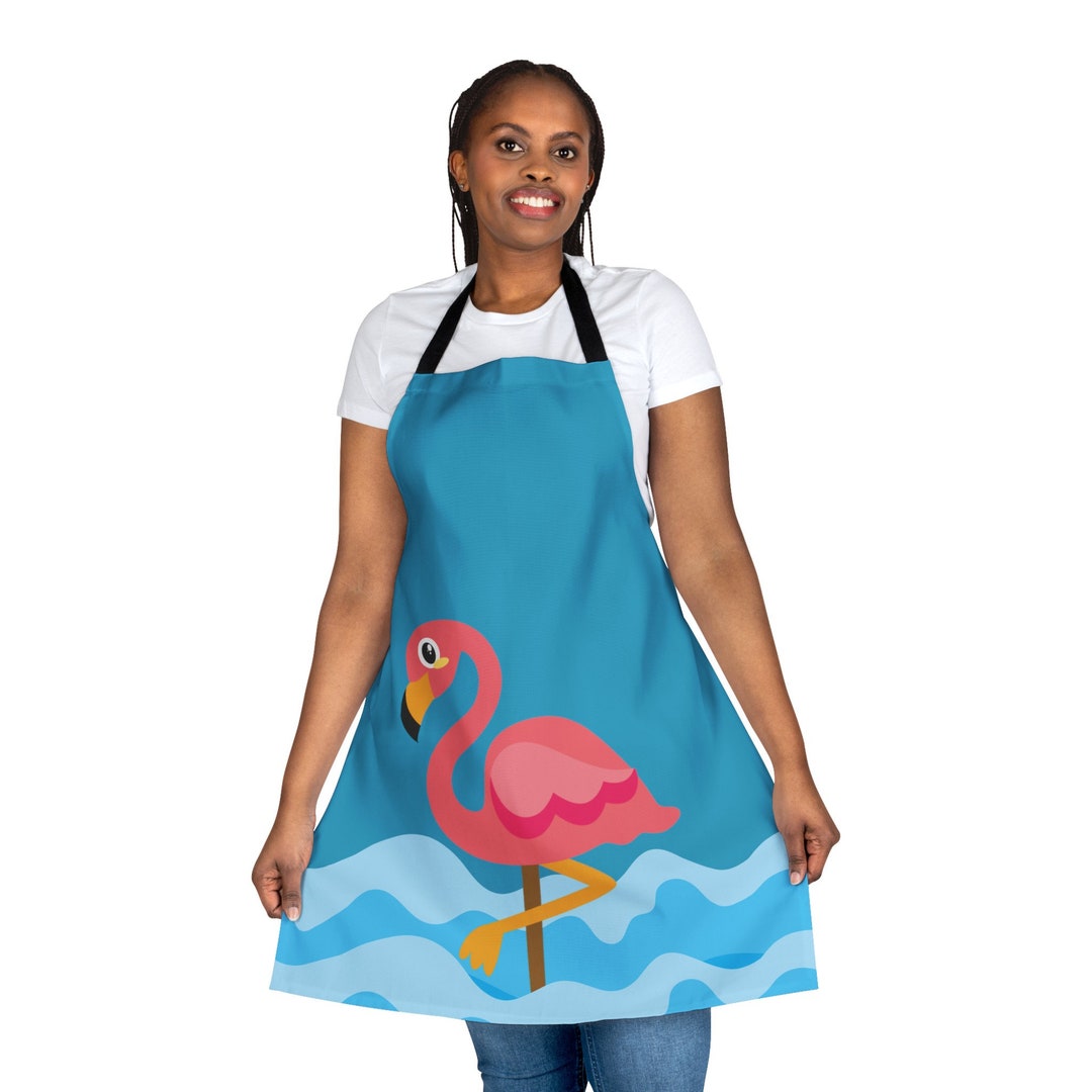 Flamingo Apron, 5-color Straps (AOP) - Etsy