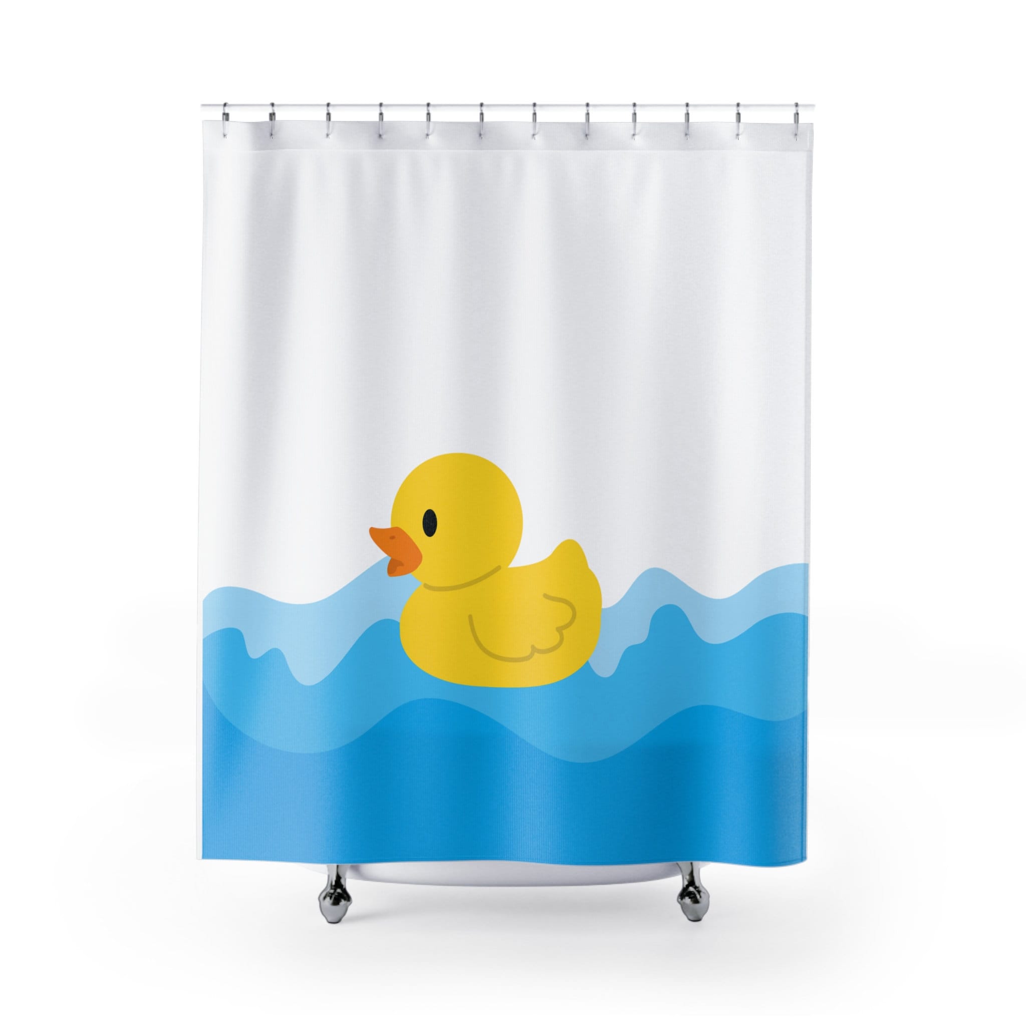Rubber Duck Shower Curtain for Bathroom, Kids Bathroom, Guest Bathroom ...