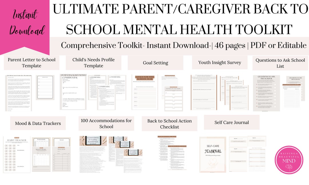 ULTIMATE Parent Back to School Mental Health Toolkit, School Mental ...