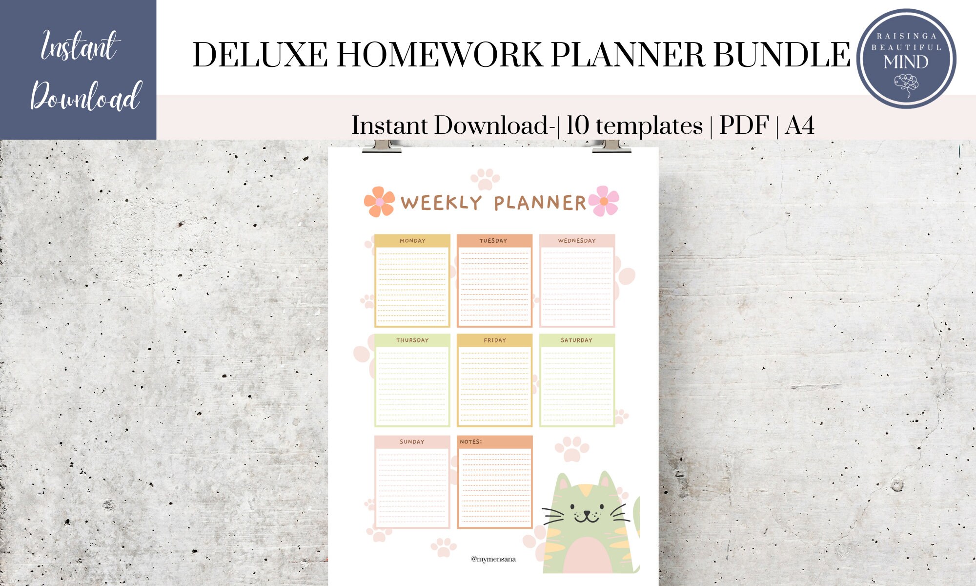 Executive Functioning Mega Bundle, Homework Planners, Chore Charts ...