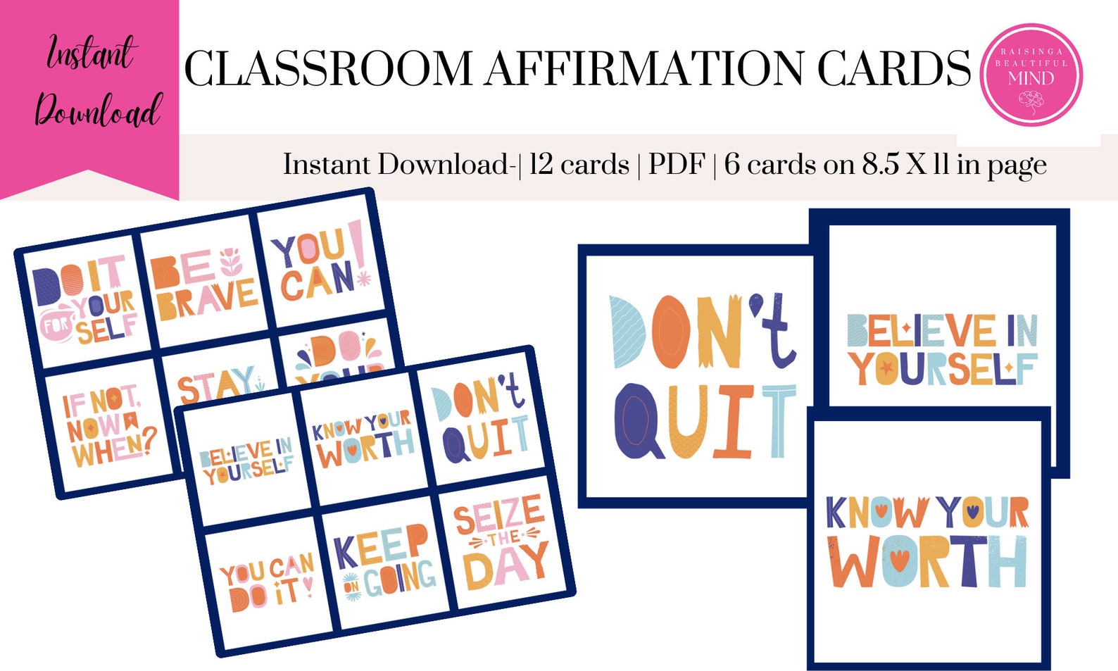 Teacher's Affirmation Cards, Sel, Classroom Decor, Affirmation Cards ...
