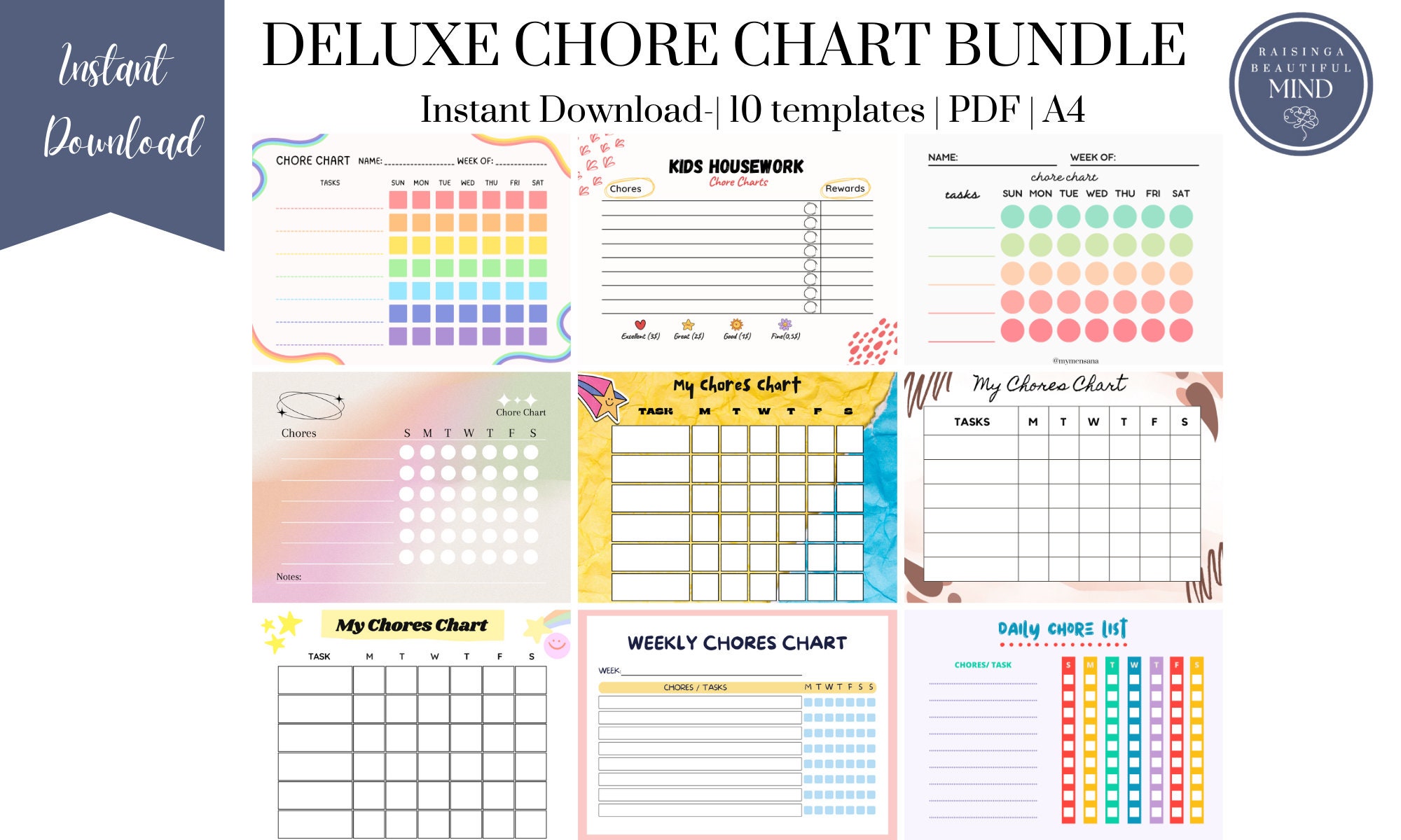 Executive Functioning Mega Bundle, Homework Planners, Chore Charts ...