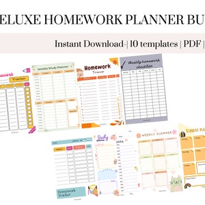 Executive Functioning Mega Bundle, Homework Planners, Chore Charts ...