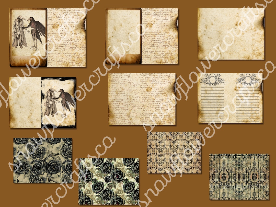 Plague Doctor Bundle, Printable Digital Download , Junk Journals ...