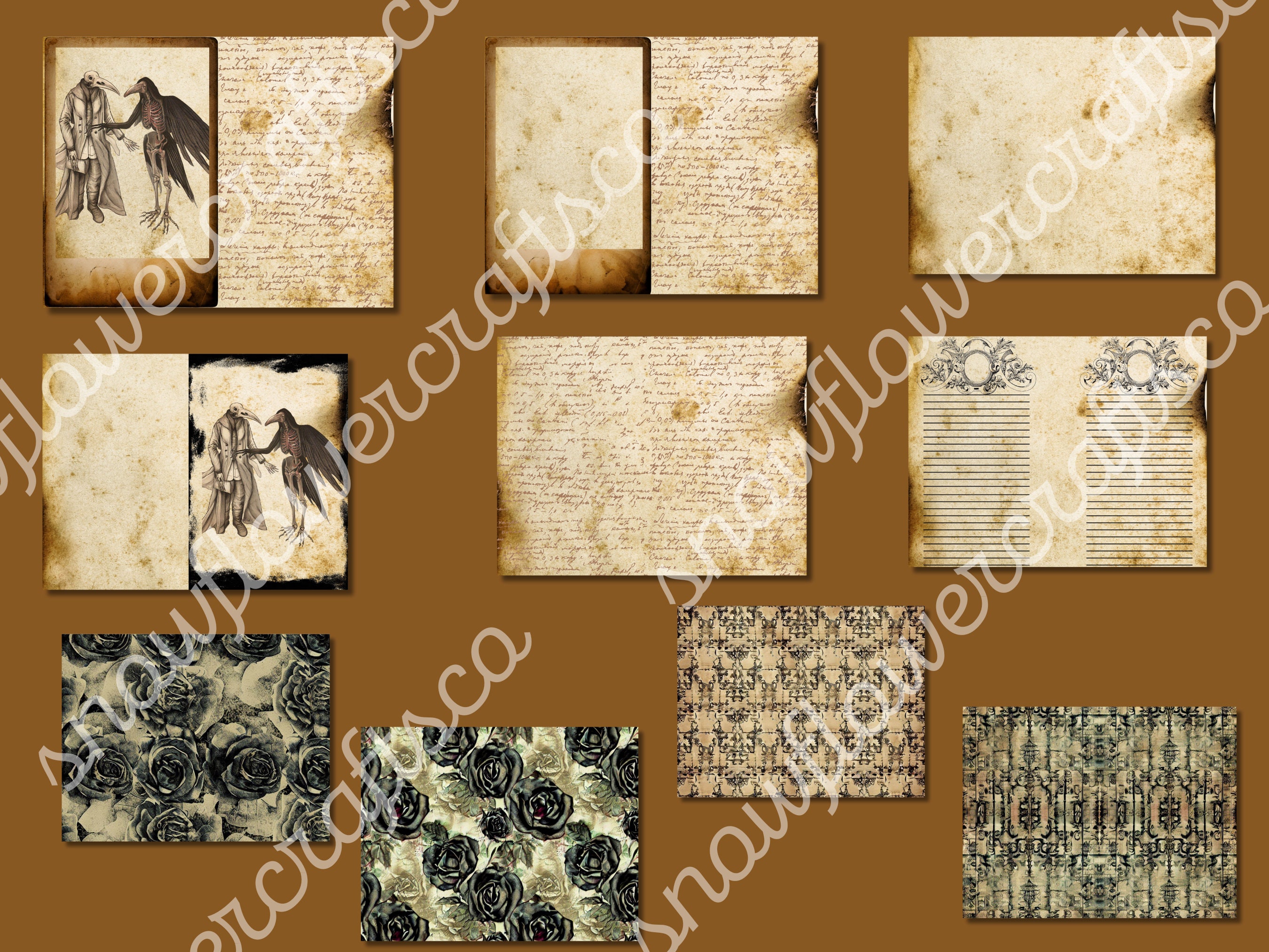 Plague Doctor Bundle, Printable Digital Download , Junk Journals ...