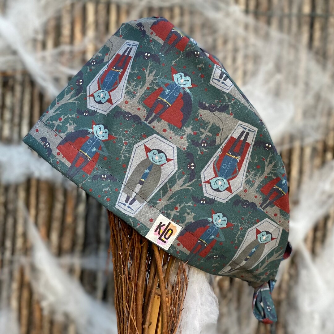 Dracula Halloween Block Cap - Etsy