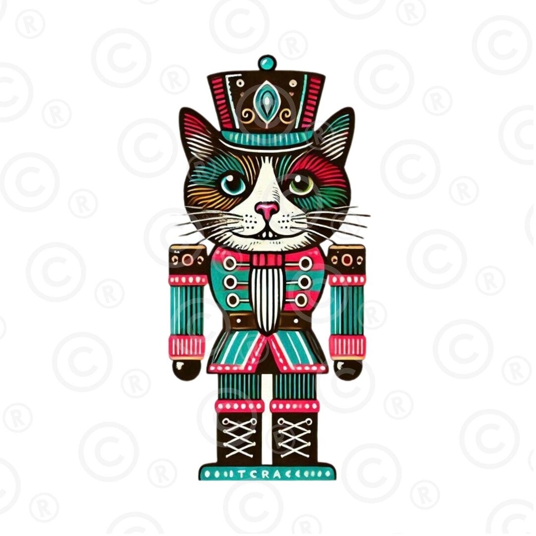 Cat Nutcracker PNG | Cat Christmas Nutcracker Png | Abstract ...