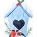 Winter Birds Blue Birdhouse SVG | Christmas Clip Art (digital Download ...