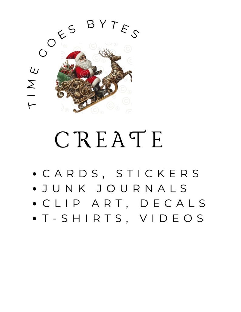 Steampunk Santa SVG | Christmas Clip Art, Cricut Cut File (digital ...