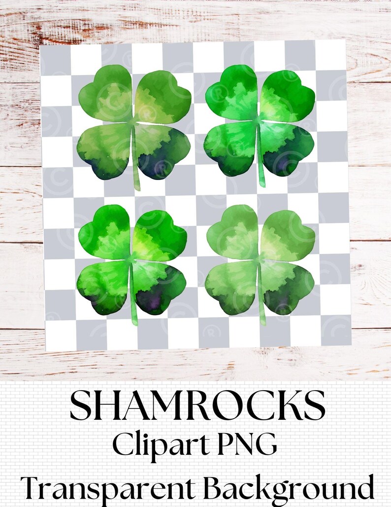 Shamrocks PNG, Shamrock Clipart, Clover PNG Bundle, St Patricks Day PNG ...