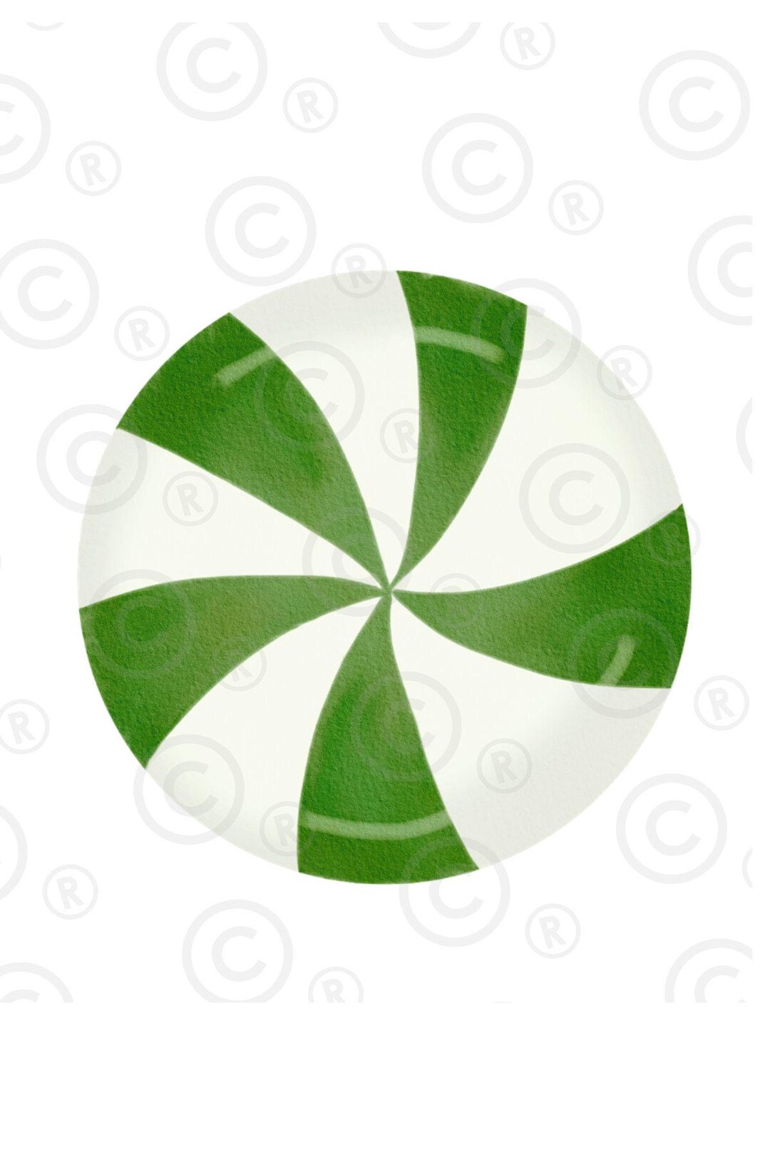 Green Peppermint Svg Vector Cut File for Cricut Peppermint Candy Clip Art Decal Sticker Holiday ...