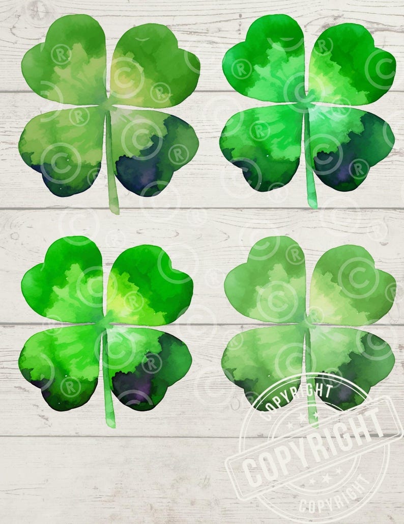 Shamrocks PNG, Shamrock Clipart, Clover PNG Bundle, St Patricks Day PNG ...