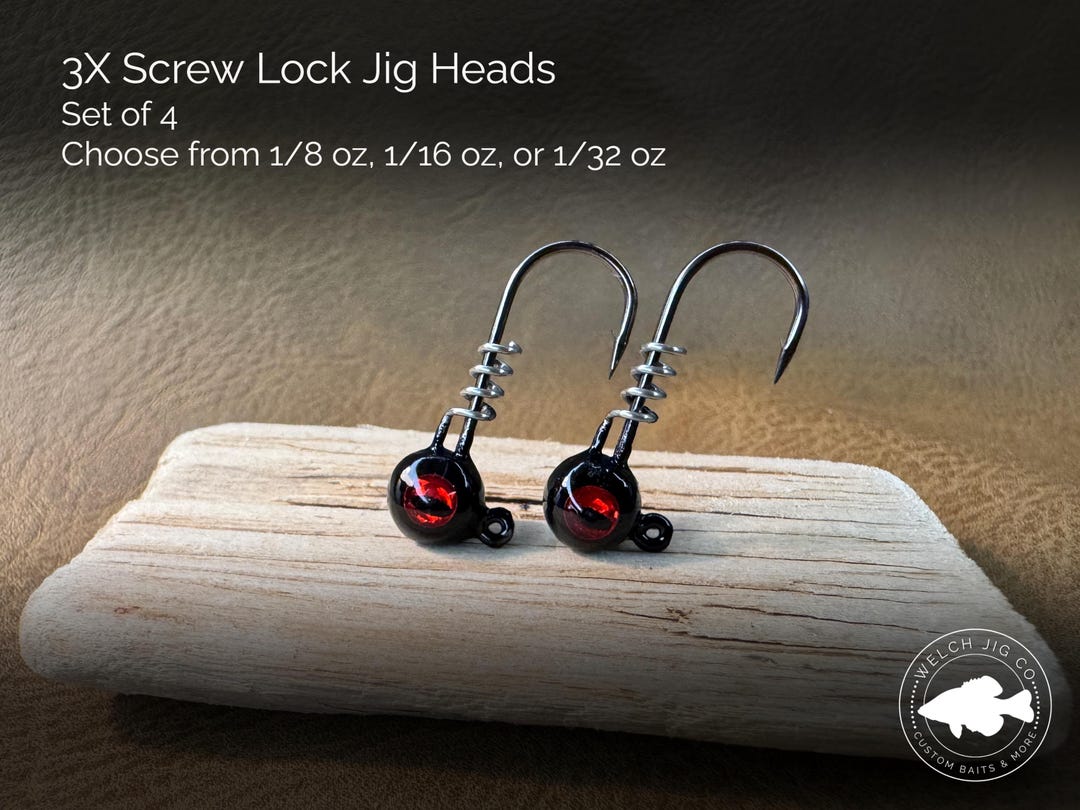 3X Screw Lock Jig Heads - Etsy