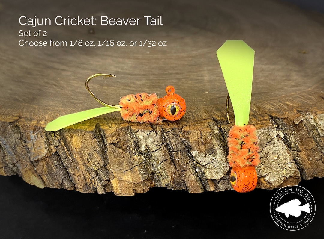 Cajun Cricket: Beaver Tail Crappie Jigs - Etsy