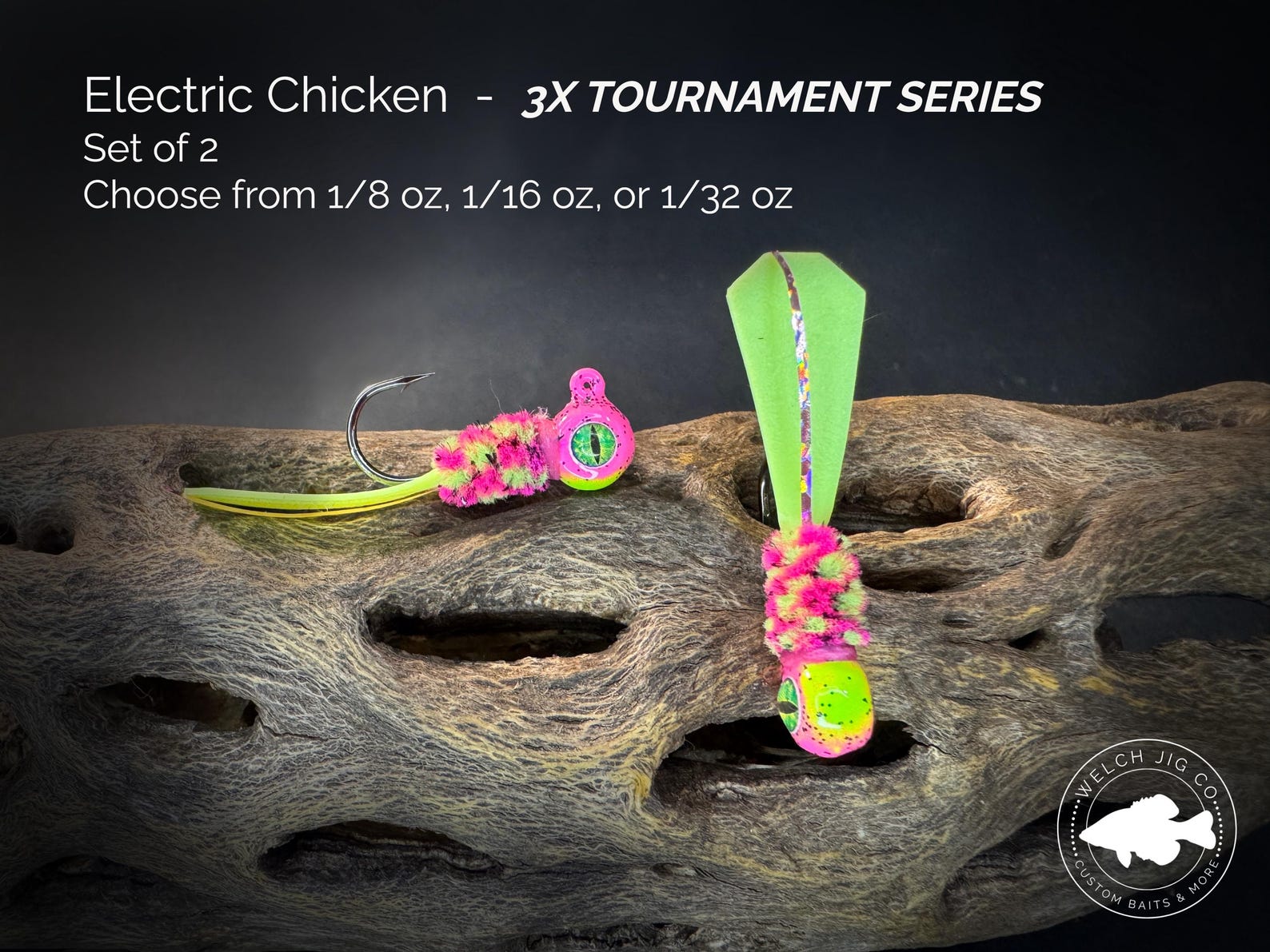 3X Tournament Series: Electric Chicken Crappie Jigs - Etsy