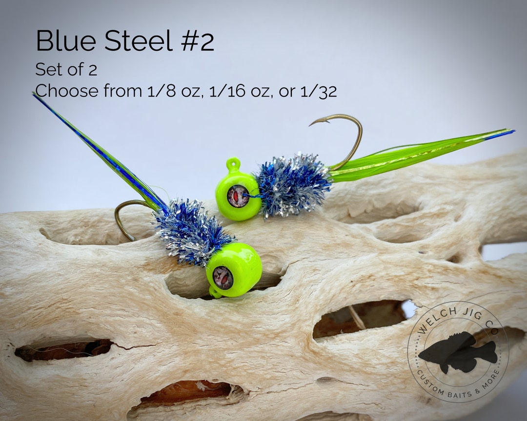Blue Steel 2 Crappie Jigs - Etsy