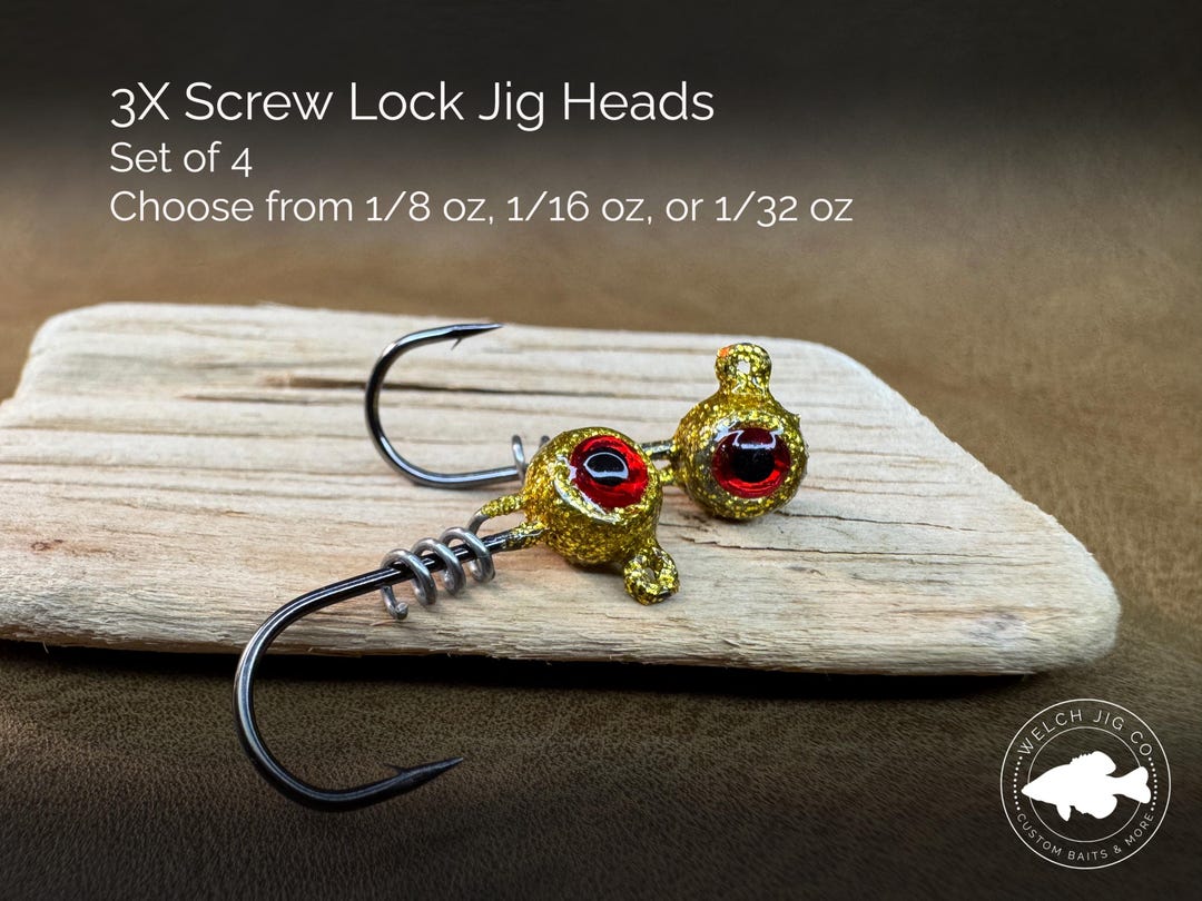 3X Screw Lock Jig Heads - Etsy
