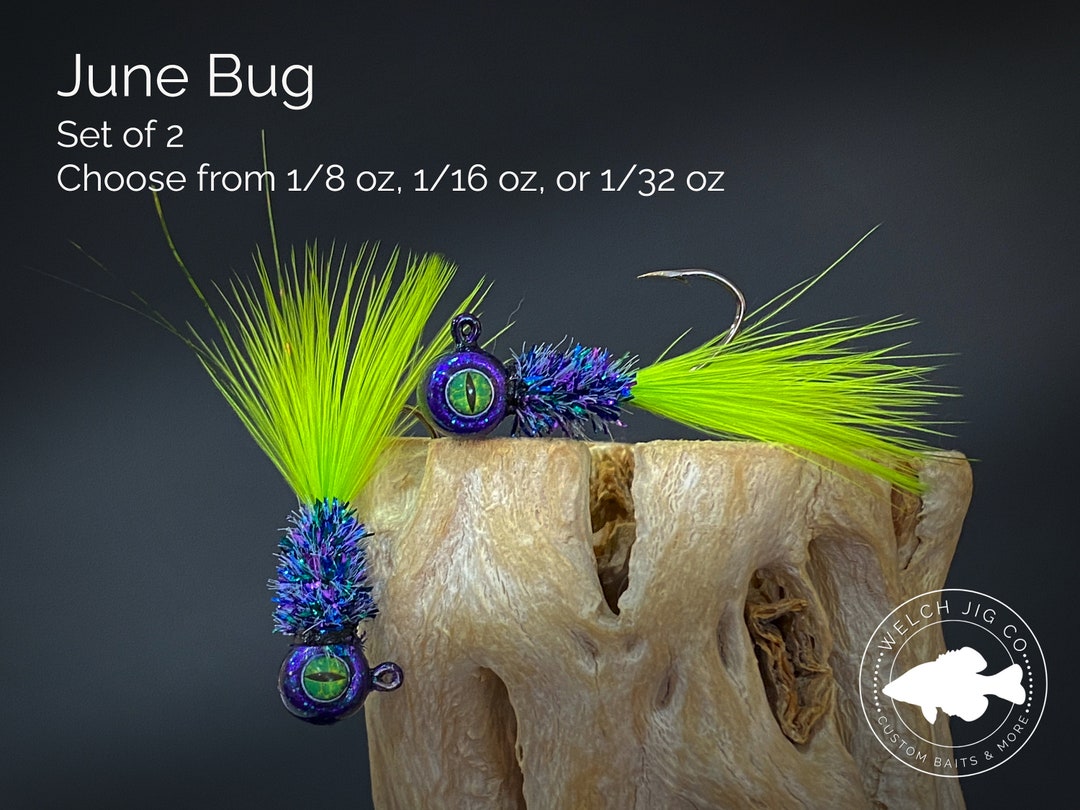 Crappie Jigs: June Bug - Etsy