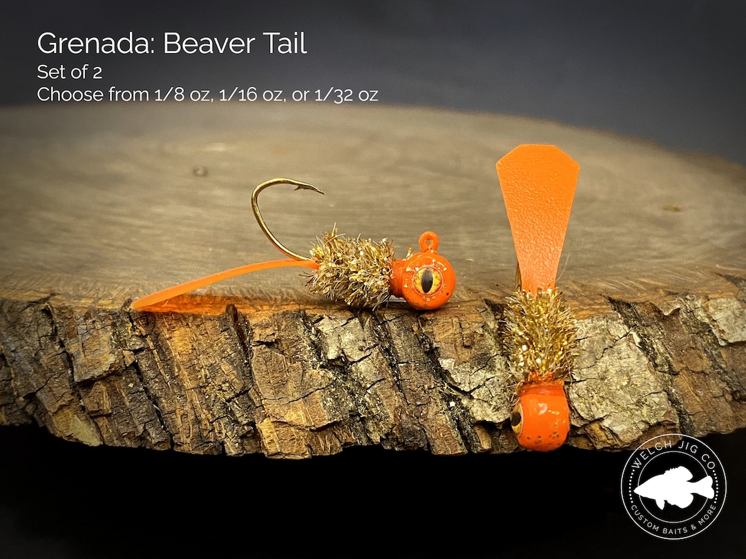 Grenada: Beaver Tail Crappie Jigs - Etsy