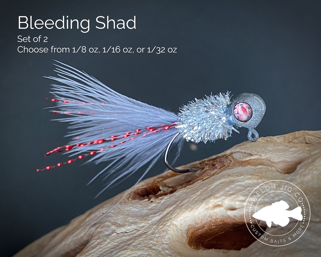 Crappie Jigs: Bleeding Shad - Etsy