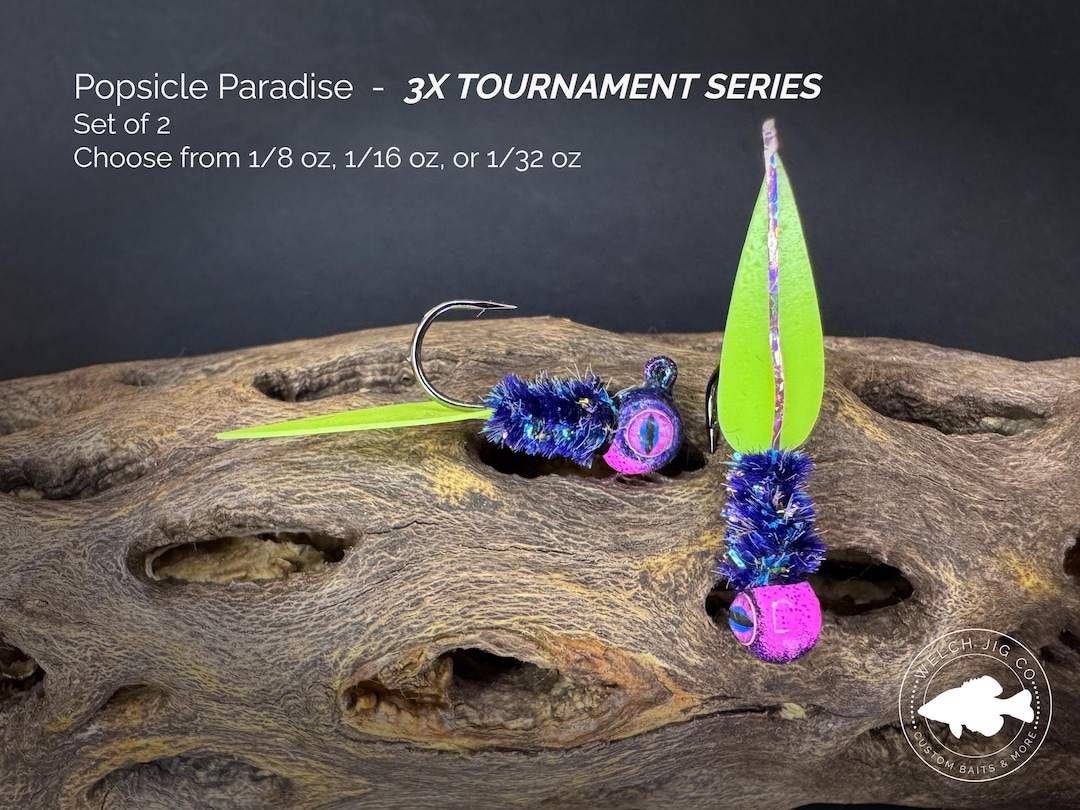 3X Tournament Series: Popsicle Paradise Crappie Jigs With Spade ...