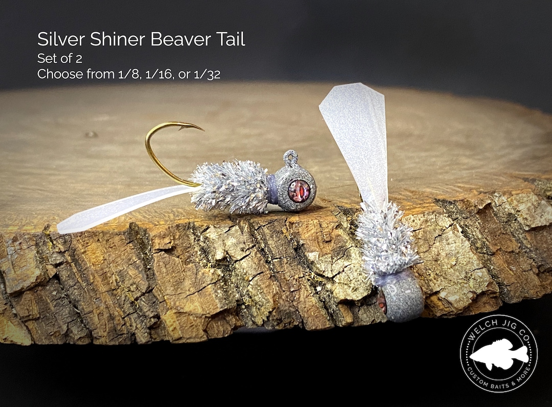 Beaver Tail: Silver Shiner Crappie Jigs - Etsy