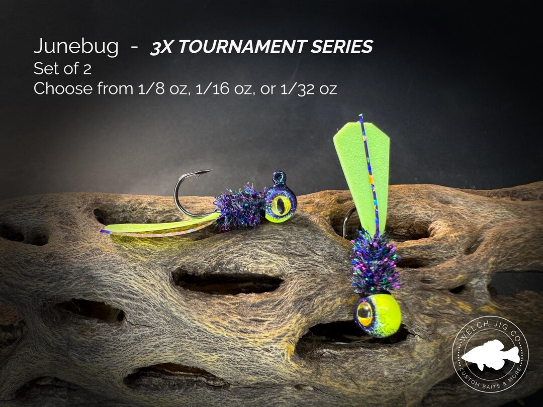 3X Tournament Series: Junebug Crappie Jigs - Etsy